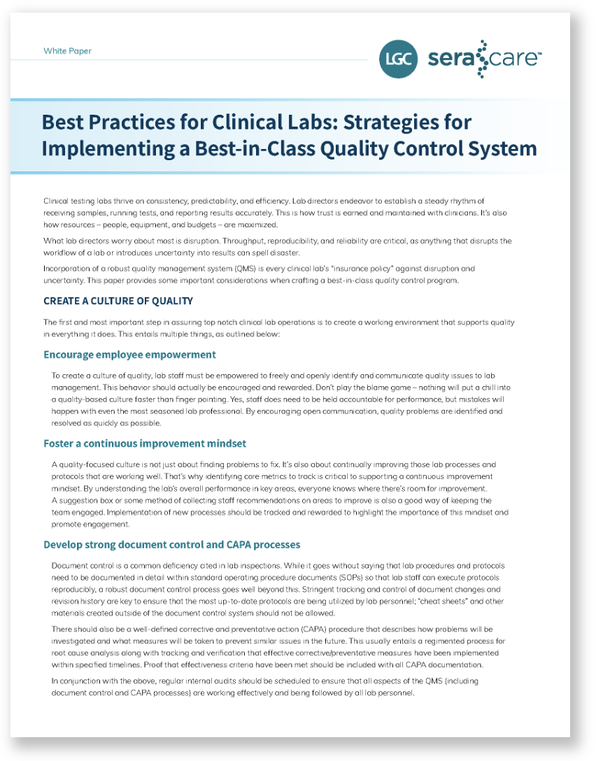 Strategies for Implementing a Best-in-Class QC System